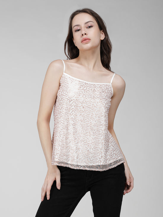 Women's cream sequin party top - IDK Couture – IDK® Couture
