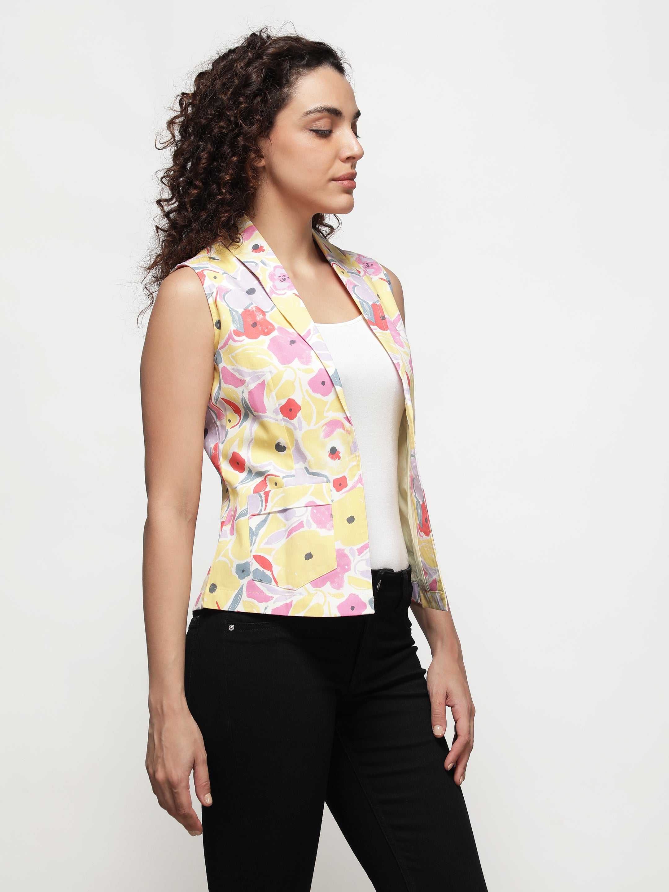 Floral front-open Jacket - IDK Couture – IDK® Couture