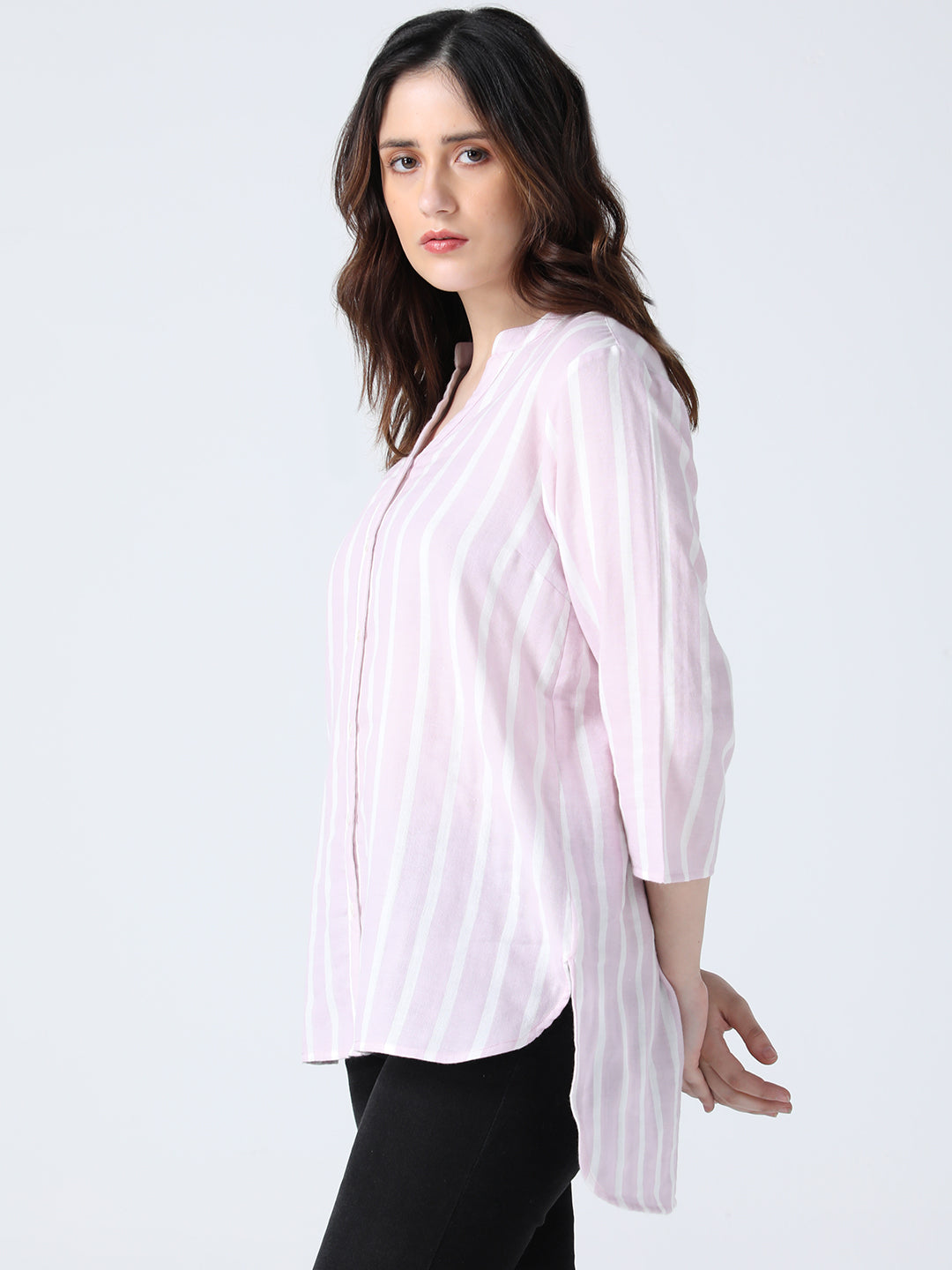 Pink Striped Shirt - IDK Couture – IDK® Couture