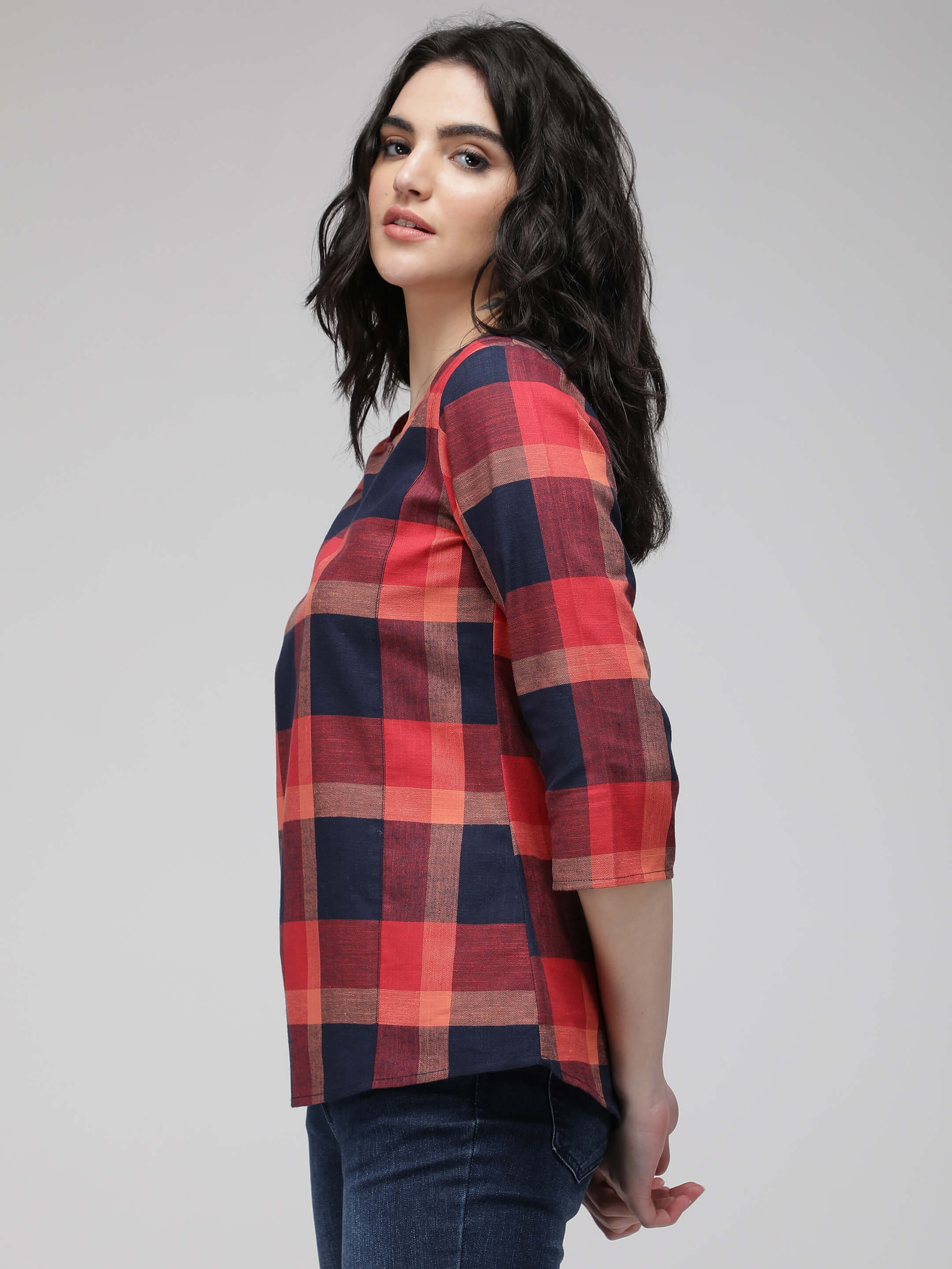 red checkered top - IDK Couture – IDK® Couture